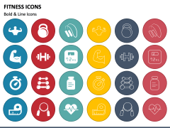Fitness Icons for PowerPoint and Google Slides - PPT Slides