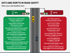 Do's and Don'ts in Road Safety PowerPoint and Google Slides Template ...