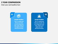 2 Year Comparision PowerPoint Presentation Slides - PPT Template