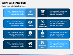 What We Stand for PowerPoint and Google Slides Template - PPT Slides