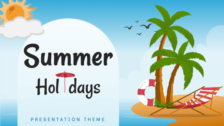 Free - Summer Holidays Presentation Theme for PowerPoint and Google Slides