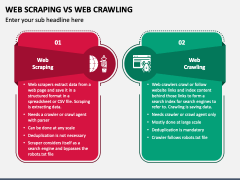 Web Scraping Vs Web Crawling PowerPoint and Google Slides Template - PPT Slides