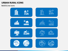Urban Rural Icons for PowerPoint and Google Slides - PPT Slides