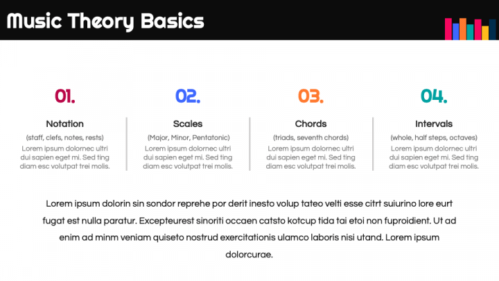 Free - Music Lesson Presentation Theme for PowerPoint and Google Slides ...