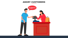 Angry Customers Illustration for PowerPoint and Google Slides - PPT Slides