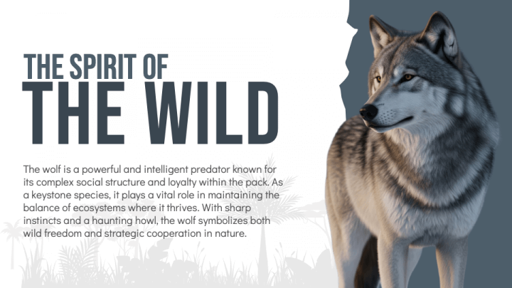 Free - Wolf Theme for PowerPoint and Google Slides - PPT Slides