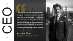Message from CEO PowerPoint and Google Slides Template - PPT Slides