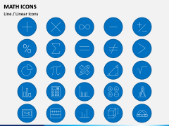 Math Icons for PowerPoint and Google Slides - PPT Slides
