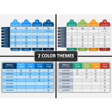 Checkbox Comparison Table PowerPoint Template - PPT Slides