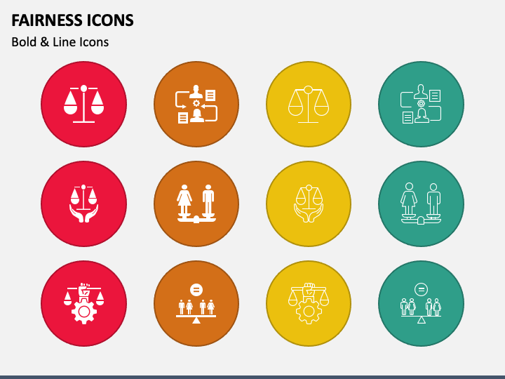 Fairness Icons for PowerPoint and Google Slides - PPT Slides