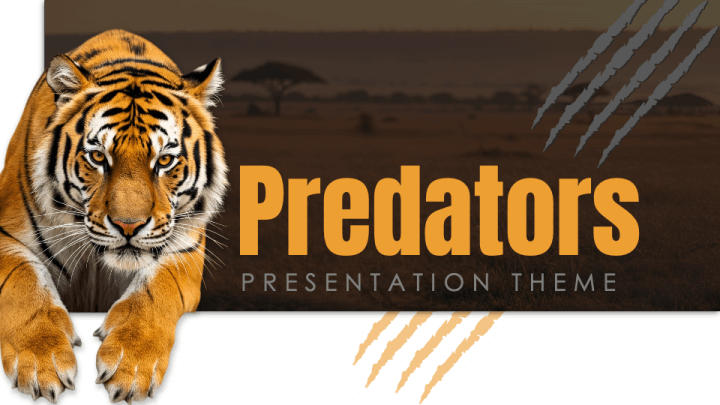 Free - Predators Theme for PowerPoint and Google Slides Template - PPT ...