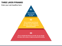 Three Layer Pyramid PowerPoint Template - PPT Slides