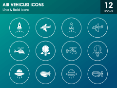 Air Vehicles Icons for PowerPoint and Google Slides - PPT Slides