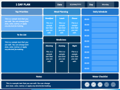 1 Day Plan PowerPoint and Google Slides Template - PPT Slides