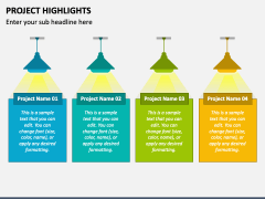 Project Highlights PowerPoint and Google Slides Template - PPT Slides
