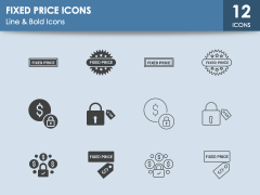 Fixed Price Icons for PowerPoint and Google Slides - PPT Slides