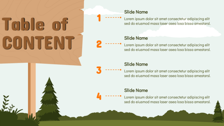 Free - Summer Camp Theme for PowerPoint and Google Slides - PPT Slides