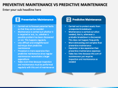 Preventive Maintenance Vs Predictive Maintenance PowerPoint and Google Slides Template
