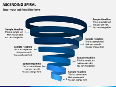 Ascending Spiral PowerPoint and Google Slides Template - PPT Slides