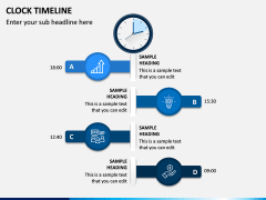 Clock Timeline PowerPoint and Google Slides Template - PPT Slides