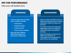 Pay For Performance PowerPoint and Google Slides Template - PPT Slides