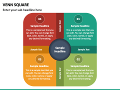 Venn Square PowerPoint Template - PPT Slides