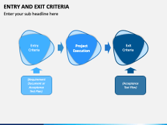 Entry and Exit Criteria PowerPoint and Google Slides Template - PPT Slides