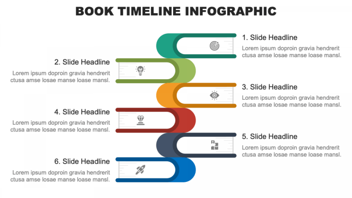 Book Timeline Infographic for PowerPoint and Google Slides - PPT Slides