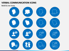 Verbal Communication Icons for PowerPoint and Google Slides - PPT Slides