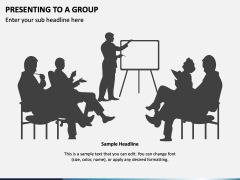 Presenting to a Group Illustration for PowerPoint and Google Slides ...