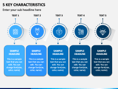 5 Key Characteristics PowerPoint Template - PPT Slides