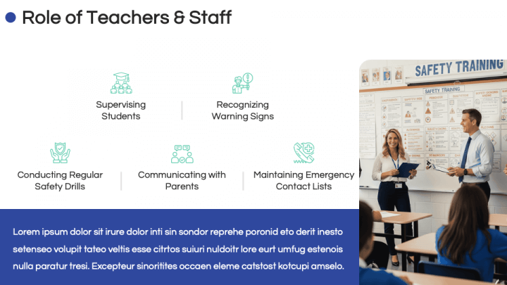 Safety Training for School PowerPoint and Google Slides Template - PPT ...