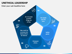 Unethical Leadership PowerPoint and Google Slides Template - PPT Slides