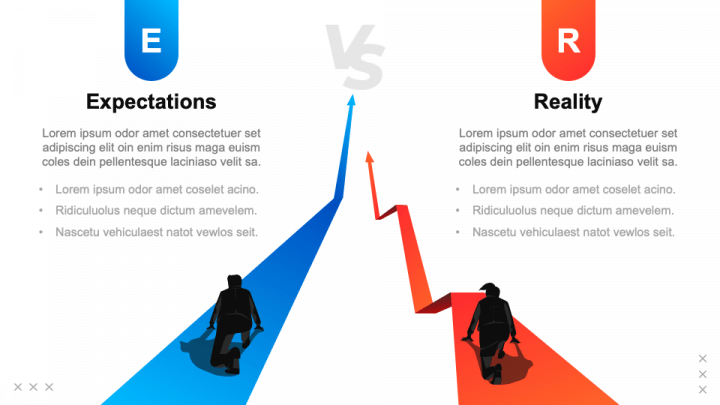 Expectations Vs Reality PowerPoint and Google Slides Template