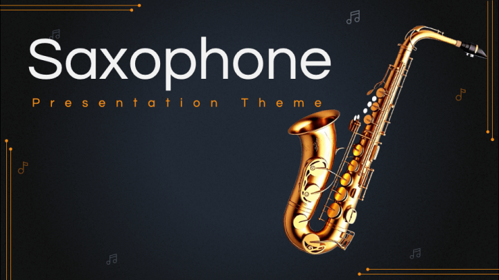 Free - Saxophone Theme for PowerPoint and Google Slides - PPT Slides