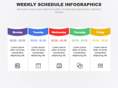 Weekly Schedule Infographics for PowerPoint and Google Slides - PPT Slides