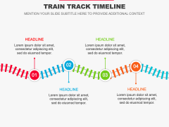 Train Track Timeline PowerPoint and Google Slides Template - PPT Slides
