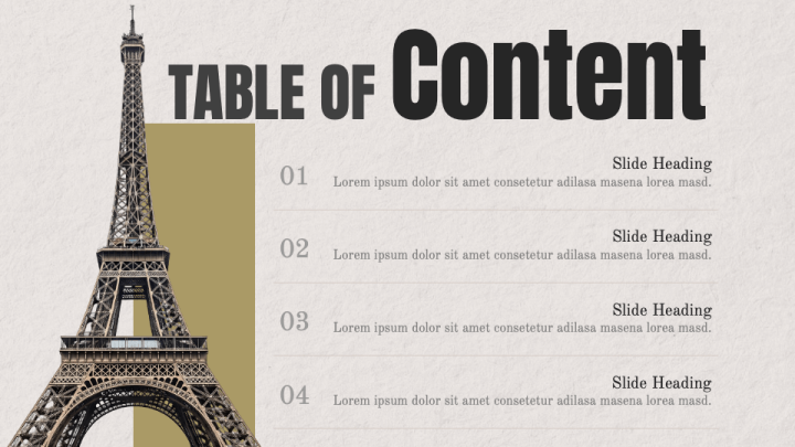 Free - Eiffel Tower Presentation Theme for PowerPoint and Google Slides - PPT Slides