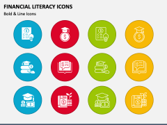 Financial Literacy Icons for PowerPoint and Google Slides - PPT Slides