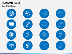 Transmit Icons for PowerPoint and Google Slides - PPT Slides