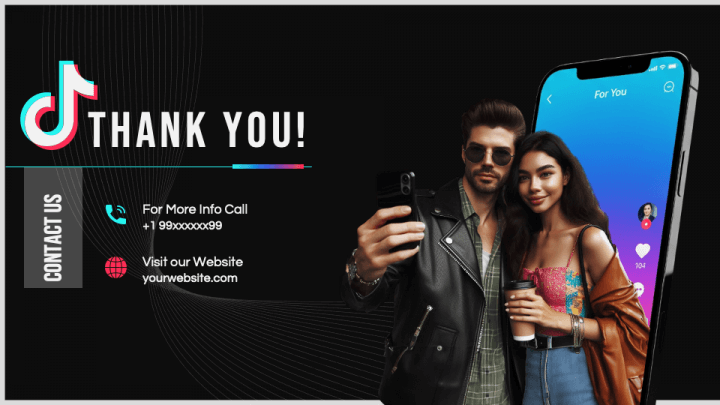 Free - Tiktok Case Study PowerPoint and Google Slides Template - PPT Slides