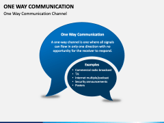One Way Communication PowerPoint and Google Slides Template - PPT Slides