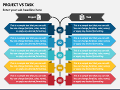Project Vs Task PowerPoint and Google Slides Template - PPT Slides