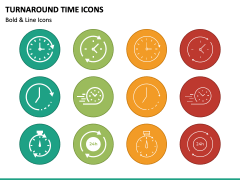 Turnaround Time Icons for PowerPoint and Google Slides - PPT Slides