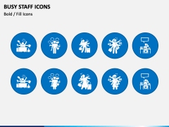 Busy Staff Icons for PowerPoint and Google Slides - PPT Slides