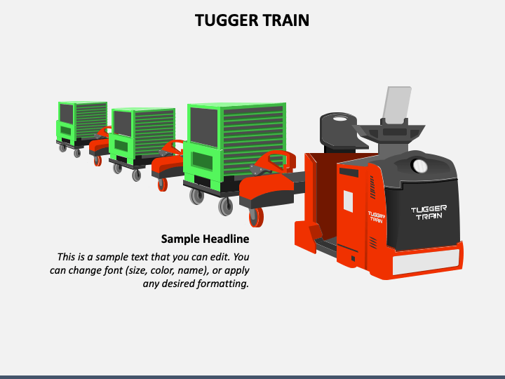 Tugger Train Illustration for PowerPoint and Google Slides - PPT Slides