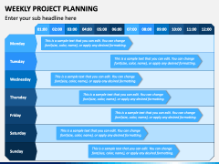 Weekly Project Planning PowerPoint and Google Slides Template - PPT Slides