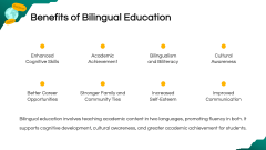 Bilingual Education PowerPoint and Google Slides Template - PPT Slides