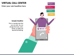 Virtual Call Center PowerPoint and Google Slides Template - PPT Slides