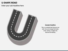 U-Shape Road for PowerPoint and Google Slides - PPT Slides